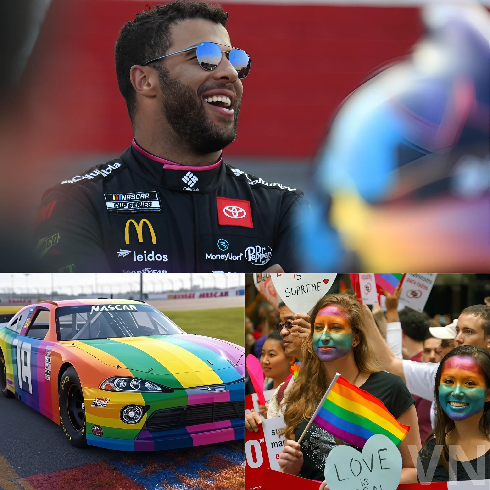 NASCAR BOMBSHELL: Bubba Wallace speaks out in support of “Pride Month ...