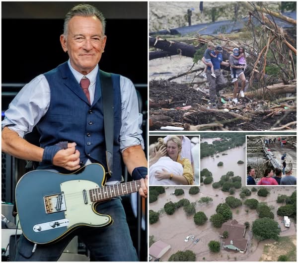 Rock legend Bruce Springsteen has warmed the hearts of fans by donating ...