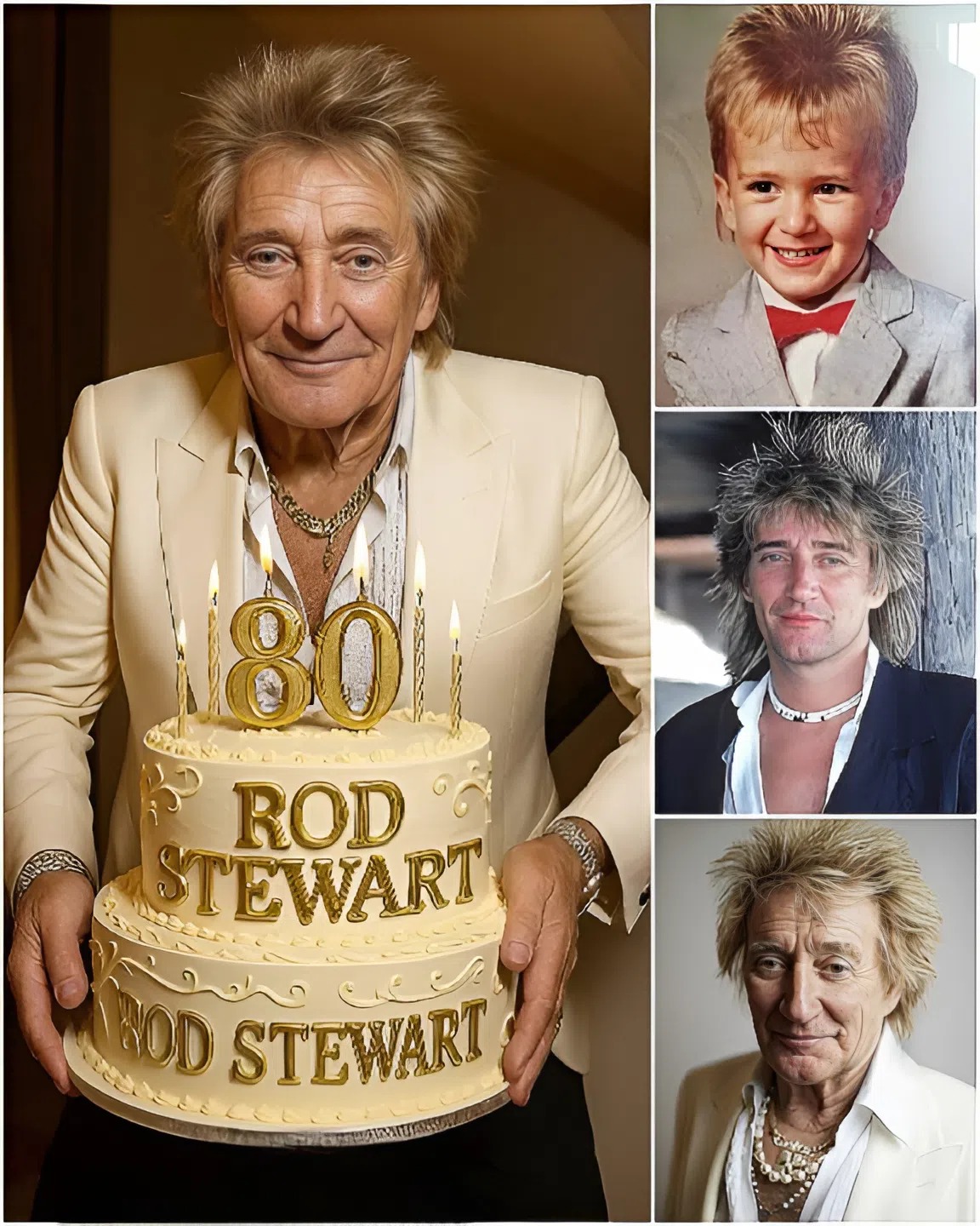 Happy 80th birthday to Rod Stewart. Rod Stewart – British rock and pop ...