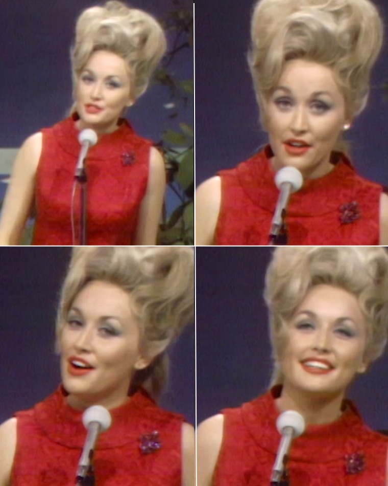 Sharing a vintage clip of herself performing “Dumb Blonde” in a fiery ...