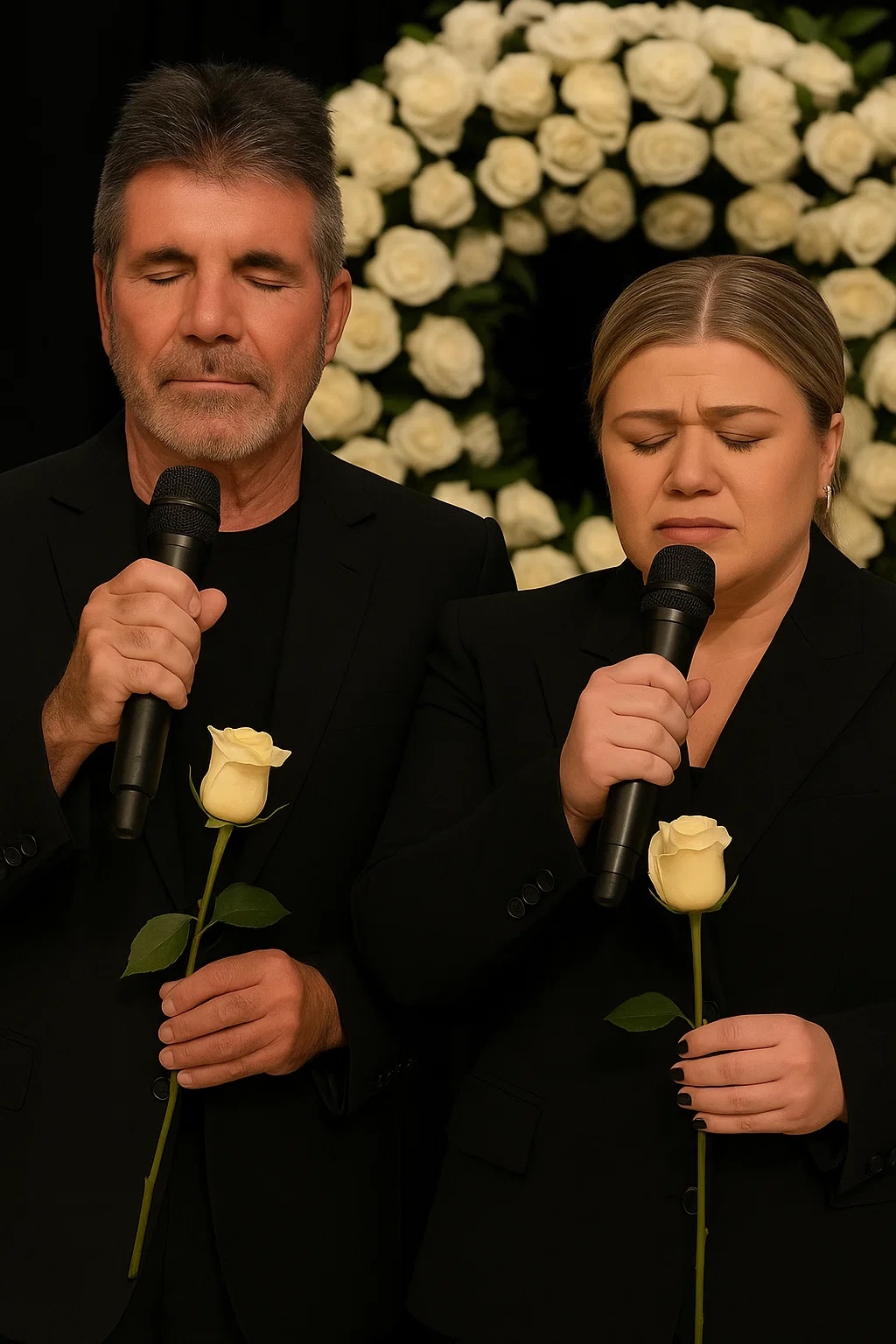 When Simon Cowell quietly entered the private memorial service in ...