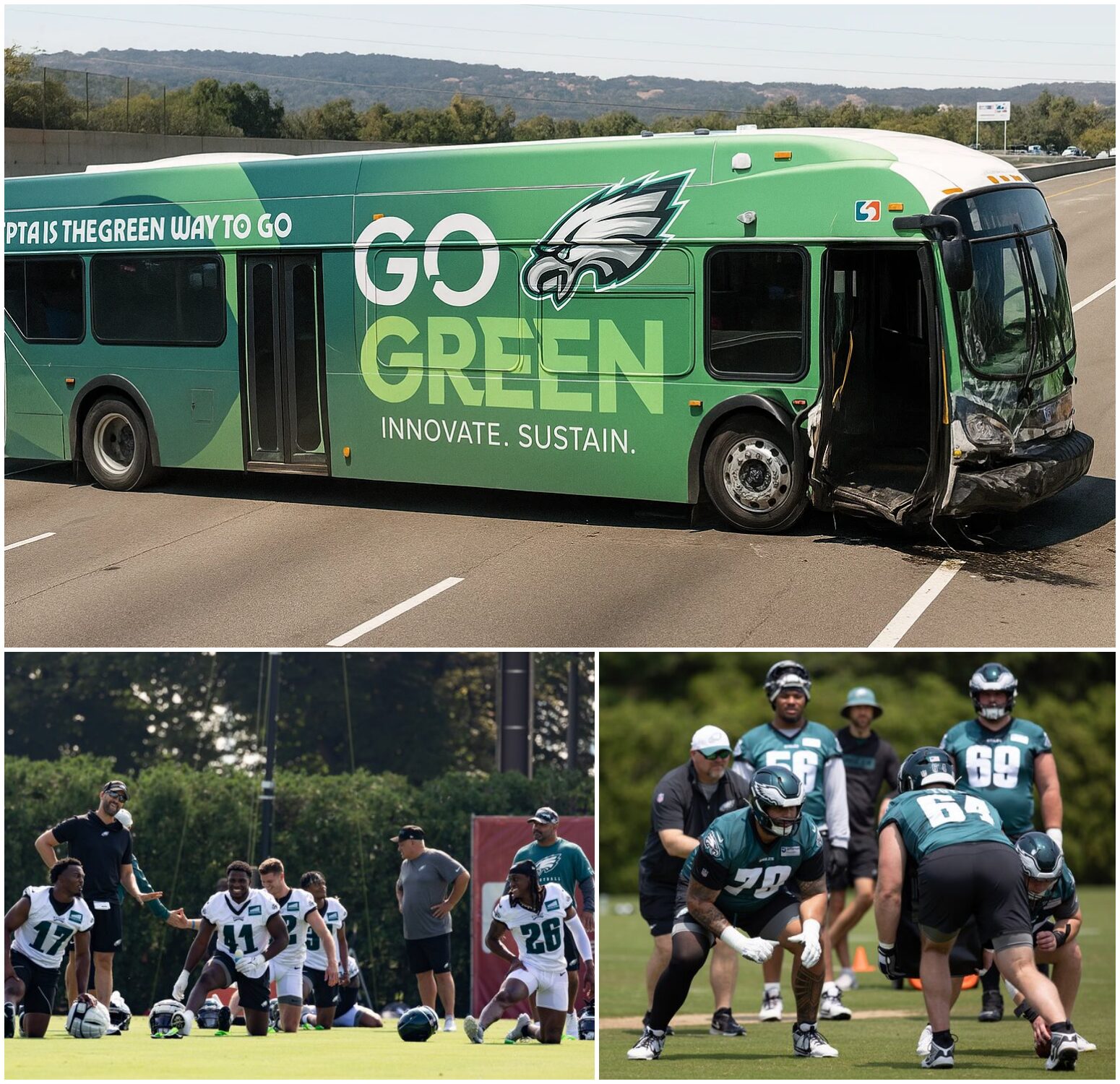 “Terrifying news has struck Philadelphia Eagles fans and the players ...