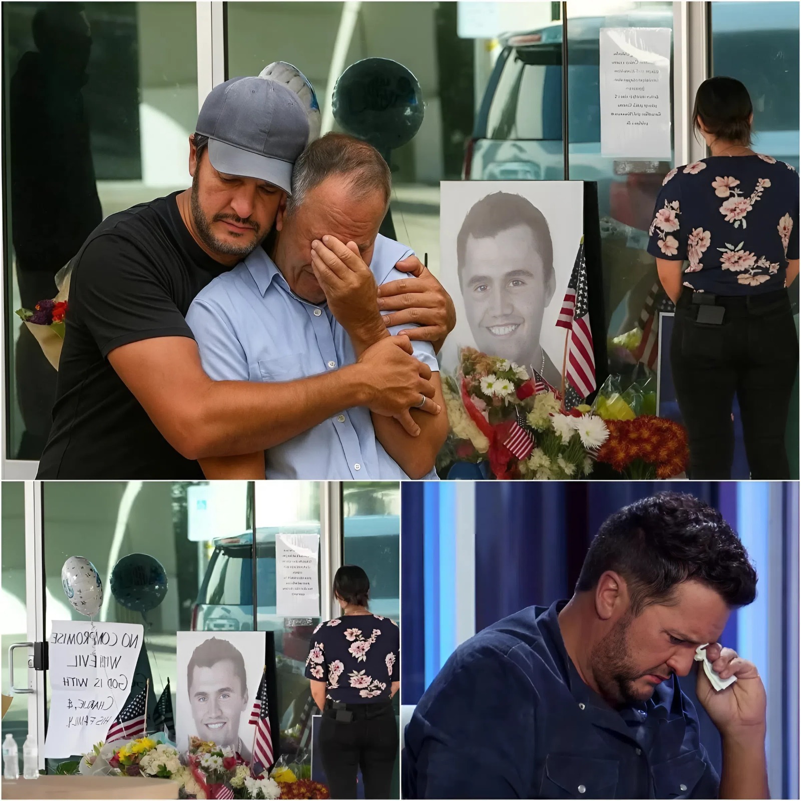 HEARTBREAK IN PHOENIX: Luke Bryan Comforts Charlie Kirk’s Father at ...