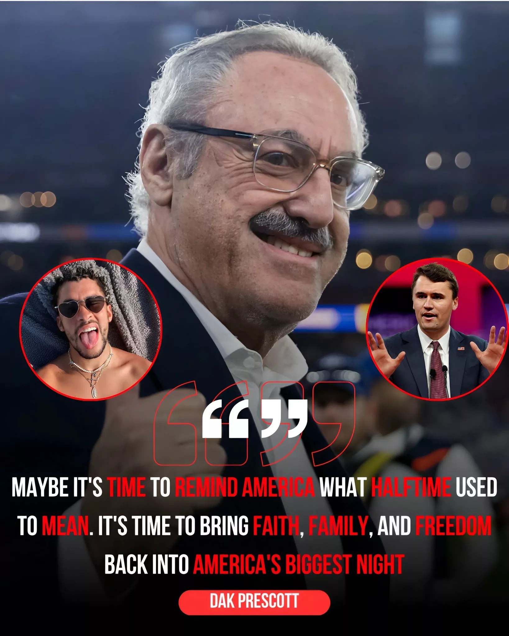 30 MINUTES AGO: After a speech that left the football world speechless ...