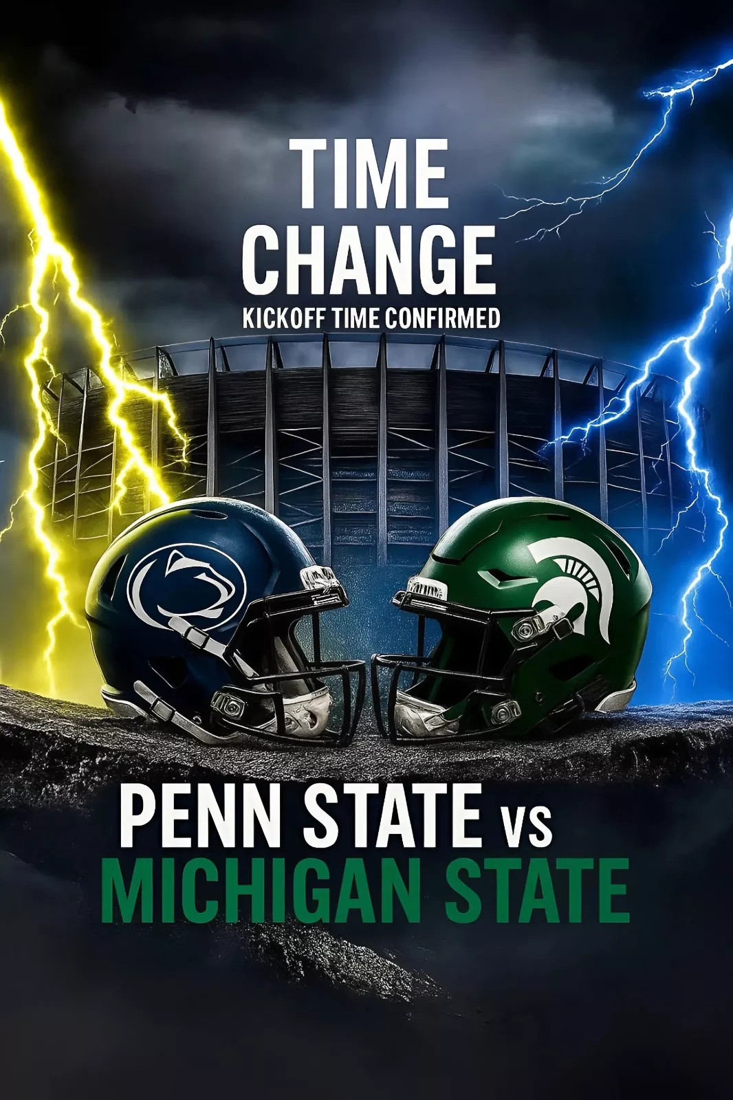 🚨🚨🚨 TIME CHANGE ALERT: Penn State vs. Michigan State — The official ...