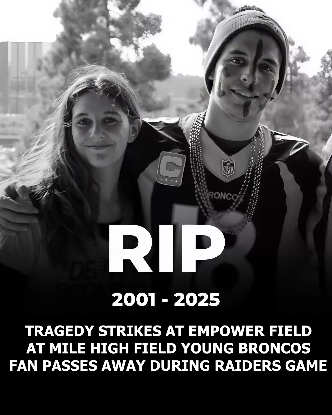 💔 SAD NEWS: Young Broncos Fan Passes Away During Broncos–Raiders Game ...