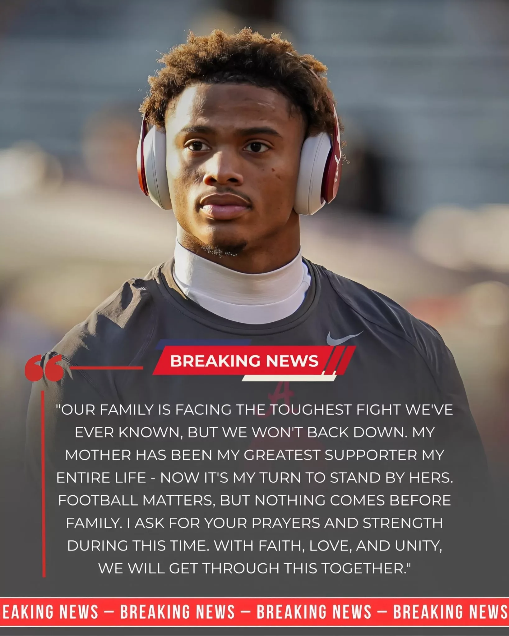 SAD NEWS: Alabama Crimson Tide star Ryan Williams and his family are ...