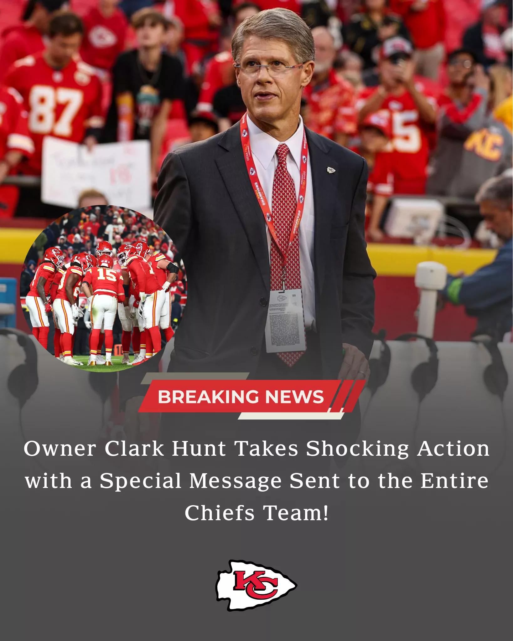 BREAKING NEWS: Owner Clark Hunt Takes Shocking Action with a Special ...